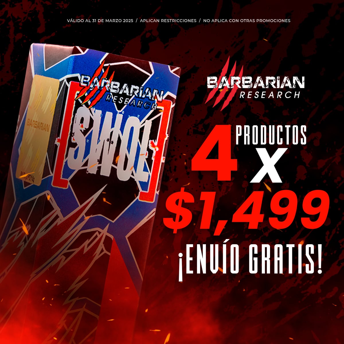 4 Goteros Por $ 1,499 - Barbarian Research