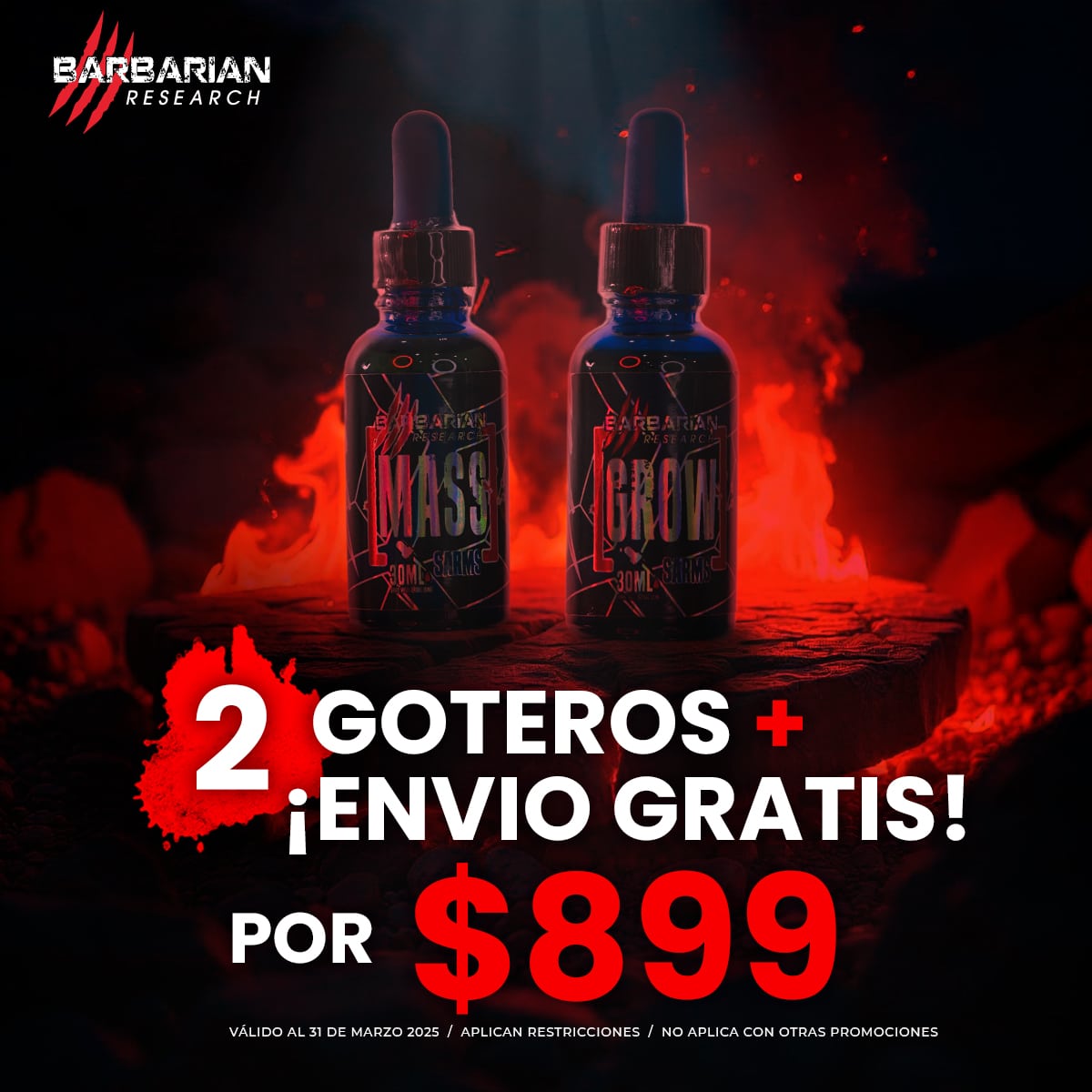 2 Goteros por $ 899 - Barbarian Research